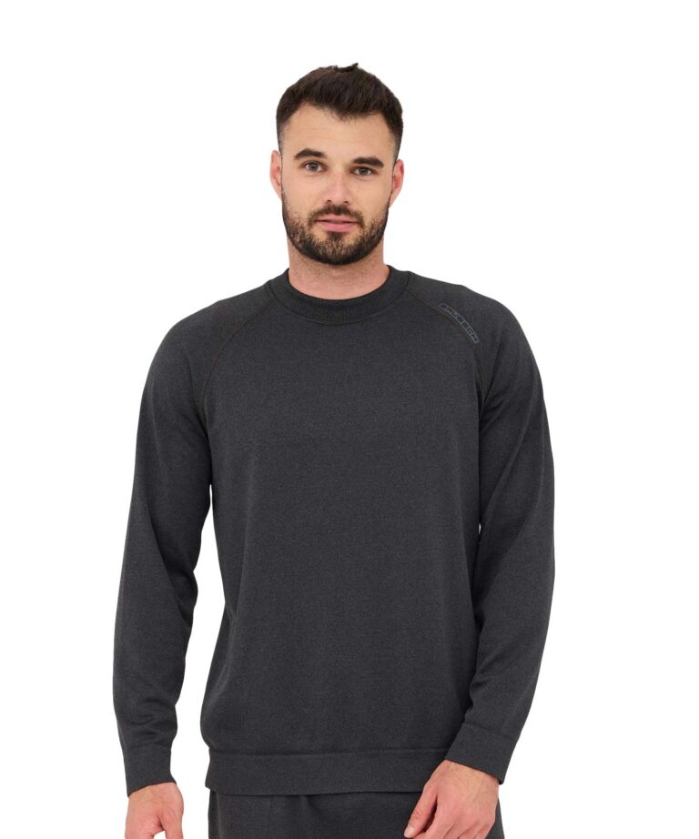 Bluza dresowa męska z wełną merino OUTDOOR MERINO - Brubeck